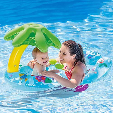2019 Shan_s Baby Pool Float with Canopy Infant Swimming Ring Pool ...
