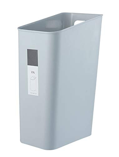 Bedroom Plastic Trash Bin Rectangle Narrow Spaces Garbage Can Office ...