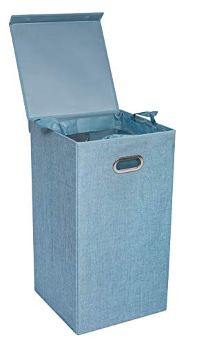 BirdRock Home Single Laundry Hamper with Lid and Removable Liner ...