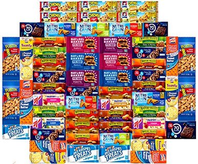 Ultimate Healthy Office Bars -60 count- Snacks and Nuts Bulk Variety ...