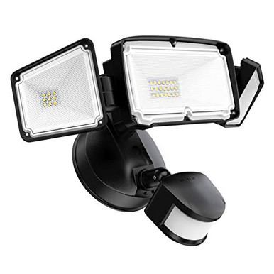 Amico 3 Head LED Security Lights Motion Sensor Outdoor Adjustable 40W ...