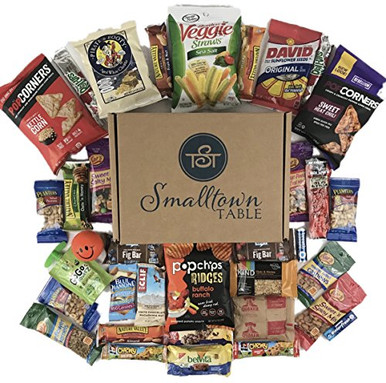 Healthy Snacks Care Package - -35 count- Premium Sampler Gift Box of ...