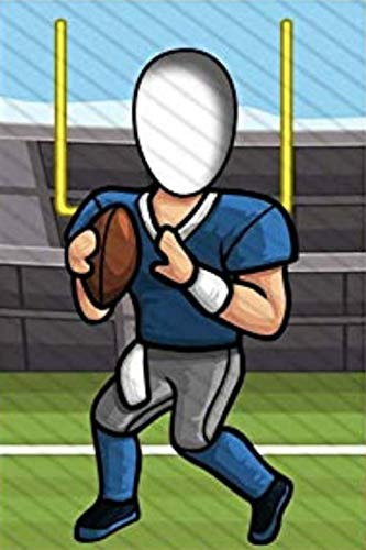 Football Player Hole in Face Banner Medium Face Cutout Party Selfie ...
