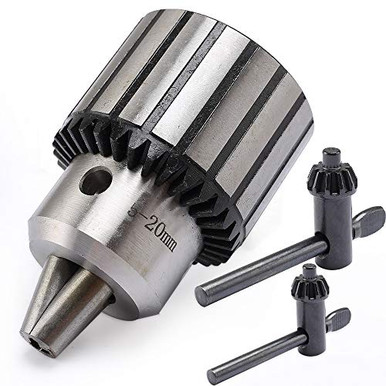 Chambridge 5-20mm Heavy Duty Drill Chuck with 2 pack Chuck Key Lathe ...