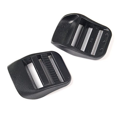 25 Pack 1 inch _26mm_ Webbing Plastic Black Ladder Lock Slider Buckles ...