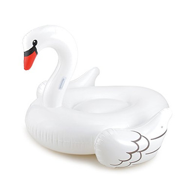 Summer Waves 70"X61" Jumbo Swan Ride-On Pool Float - Warehousesoverstock