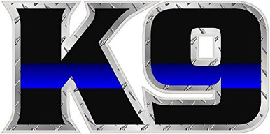 Vinyl Overlays 720 K9 K_9 Police Officer Sheriff Dog Thin Blue Line Law ...