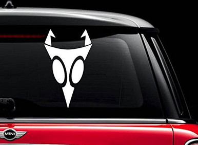 Invader Zim Irken Symbol_White 4 inch _ Vinyl Decal Sticker for Car ...