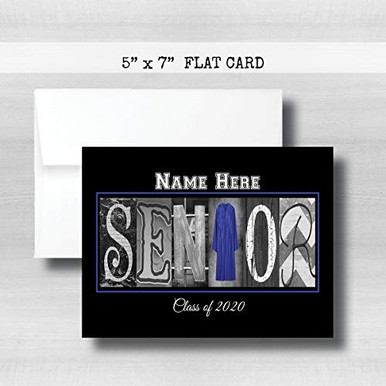 Personalized Senior Graduation Cards_ Congratulations_ 5 inch x 7 inch ...