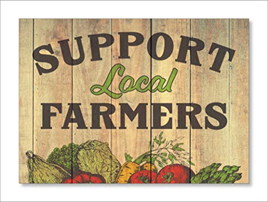 Imagine Signs _ Support Local Farmers _ Small Business Decal Sign _ 7 ...