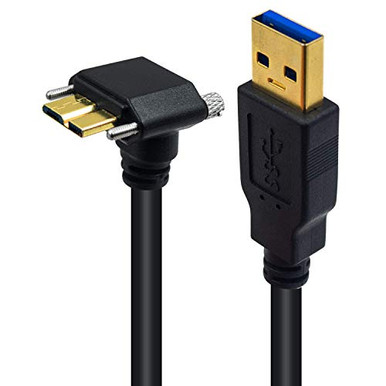 Poyiccot Micro USB 3.0 Cable_ Short USB 3.0 A Male to Micro B Up Angled ...