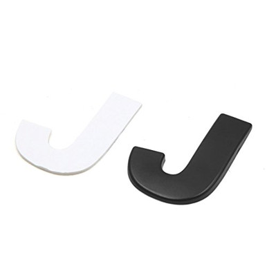 uxcell 3D Metal J Letter Shaped Alphabet Sticker Car Auto Emblem Badge ...