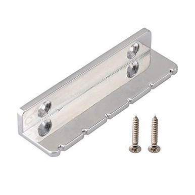 BQLZR Chorme L Shape Steel Guitar Nut with Mounting Screws for 6 String ...
