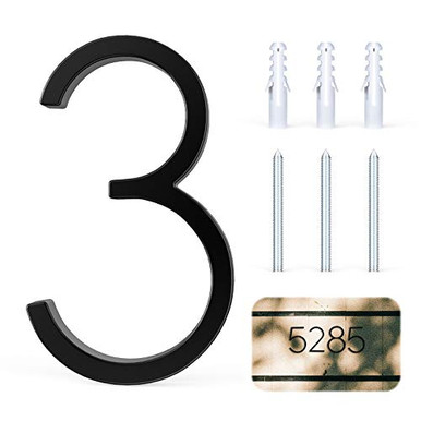 5 Inch Floating House Number Modern House Numbers_ Zinc Alloy Number ...