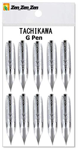 Tachikawa Comic G Pen Nib 10_Pics Set_and Anti Rust Paper Included ...