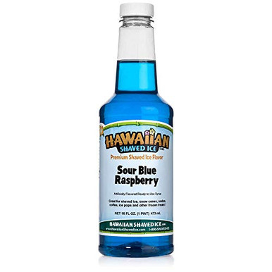 Hawaiian Shaved Ice Syrup_ Sour Blue Raspberry - Warehousesoverstock