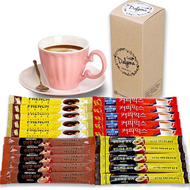 Home Cafe _ 3 in 1 Instant Coffee Variety Sample Packets with Gift Box ...