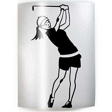 FEMALE Golfer _ PICK COLOR and SIZE _ Golfing Golf Player Decal Sticker ...