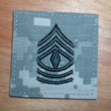 US Army E_8 1SG First Sergeant Rank ACUS Hook Back Military Patch ...