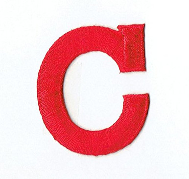 Alphabet Letter _ C _ Color Red _ 2 inch Block Style _ Iron On ...