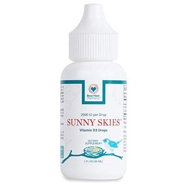 Sunny Skies Vitamin D3 Drops | Vitamin D Liquid Supplement, 2000 IU per ...