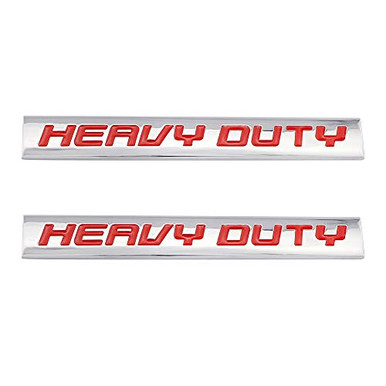 2PCS 3D HEAVY DUTY Emblem Chrome Finish Badge Metal Auto Emblem Fender ...