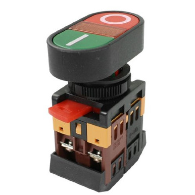 uxcell I O Start Stop Flush Mounted Push Button Switch AC 600V 10A ...