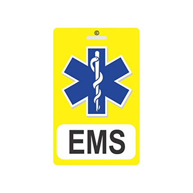 EMS PVC ID Tag Emergency Medical Service Plastic Identification Badge ...