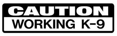 BD USA Caution Working K_9 Decal_ Decal Sticker Vinyl Car Home Truck ...