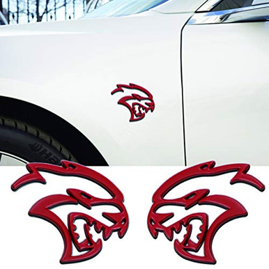 Teemous 3D Hell Cat Metal Car Sticker Dodge Coolway Car Logo Challenger ...