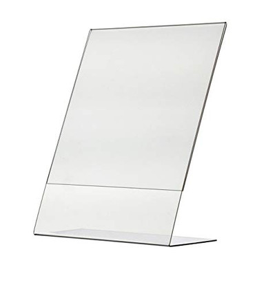 Marketing Holders 8.5 inch w x 11 inch h Sign Holder Stand Slant Back ...