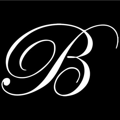 Letter B Style 44 Decal Sticker _White__ Decal Sticker Vinyl Car Home ...