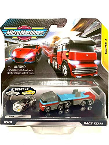 Micro Machines Scale Miniatures Series 1 Race Team 03_ Rare Silver ...