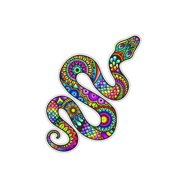 Snake Sticker Python Colorful Cute Decal by Megan J Designs _ Laptop ...