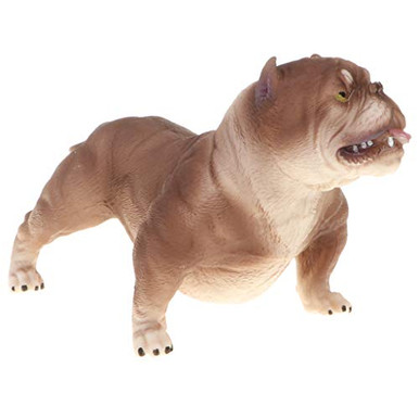 Plastic Realistic American Bully Pitbull Action Figure Pet Dog Model ...