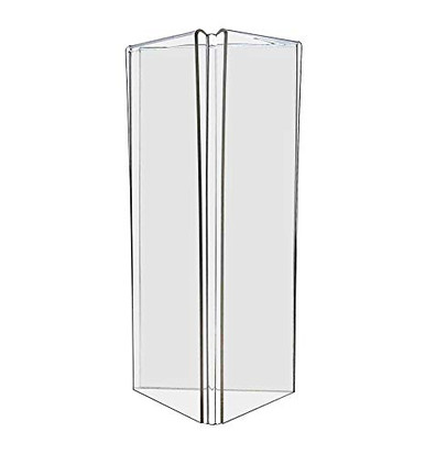 Marketing Holders 4 inch W x 9 inch H Countertop Table Tent 3 Sided ...