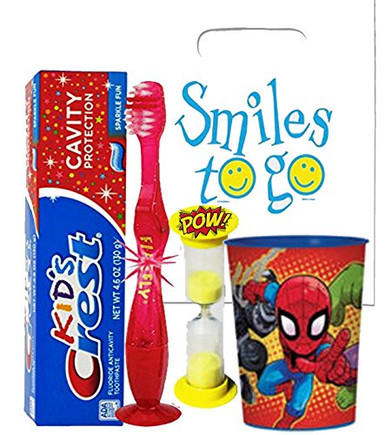 Marvel Super Hero Adventures 4pc Bright Smile Oral Hygiene Bundle ...