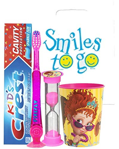 Fancy Nancy 4pc Bright Smile Oral Hygiene Bundle! Light Up Toothbrush ...