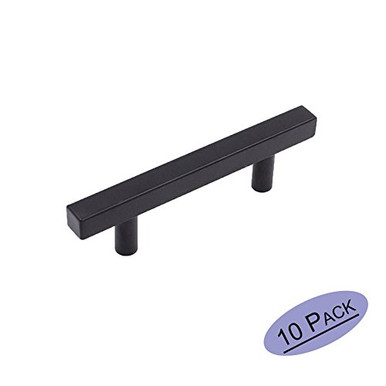 Flat Black Cabinet Pulls kitchen Hardware Drawer Pulls Knobs - 10Pack ...