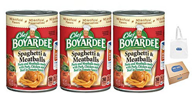 Chef Boyardee Spaghetti and Meatballs_ 14.5 oz_ 3 Pack ...