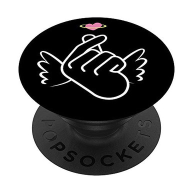 K_pop Hand Symbol Finger Heart In Memory Angel Wings Korean PopSockets ...