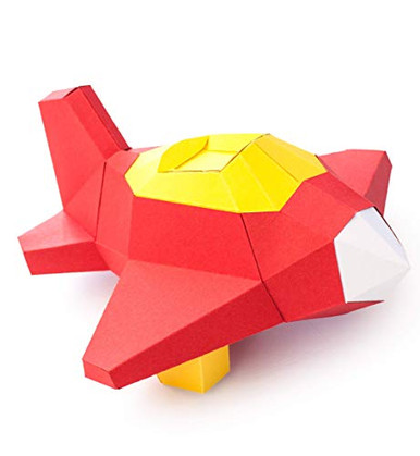 Paper Craft Airplane Kit 3D _DIY Cardstock Plane Papercraft_ Paper Toy ...