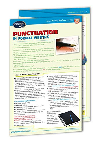 Punctuation in Formal Writing Guide _ Quick Reference Guide by ...