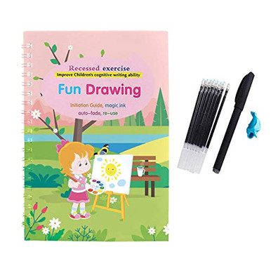 Tracing Book for Preschoolers Kids_Magic Writing Book Reusable Copybook ...