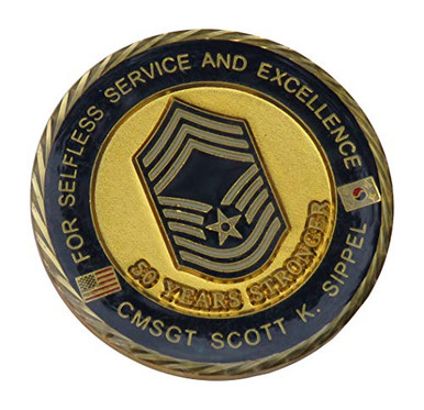 US Air Force CMSGT Scott K. Sippel_ 50 Years Stronger Challenge Coin ...