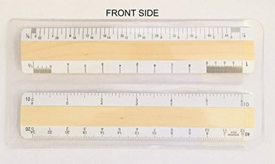 Woodrow 6" Architectural & 6" Civil Engineering FOUR BEVEL Ruler Set in ...