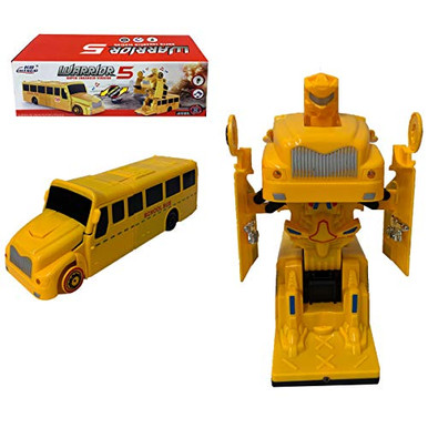 Robot School Bus from Yellow Bus to Robot Super Enhanced Version with ...