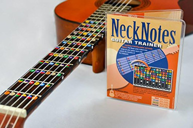 NeckNotes Guitar Trainer _ Color Coded Fretboard Fret Map Note Stickers ...