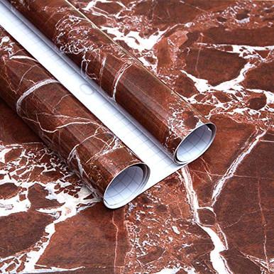 Red Marble Wallpaper Peel and Stick Countertops Granite Paper for Old ...