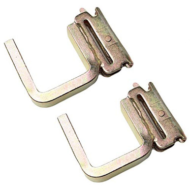 WorldPac _Pack of 2_ Heavy Duty E Track 2 inch Finger Square J Hook ...